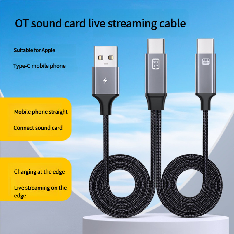 Independent power supply double-head typec to USB external head ...