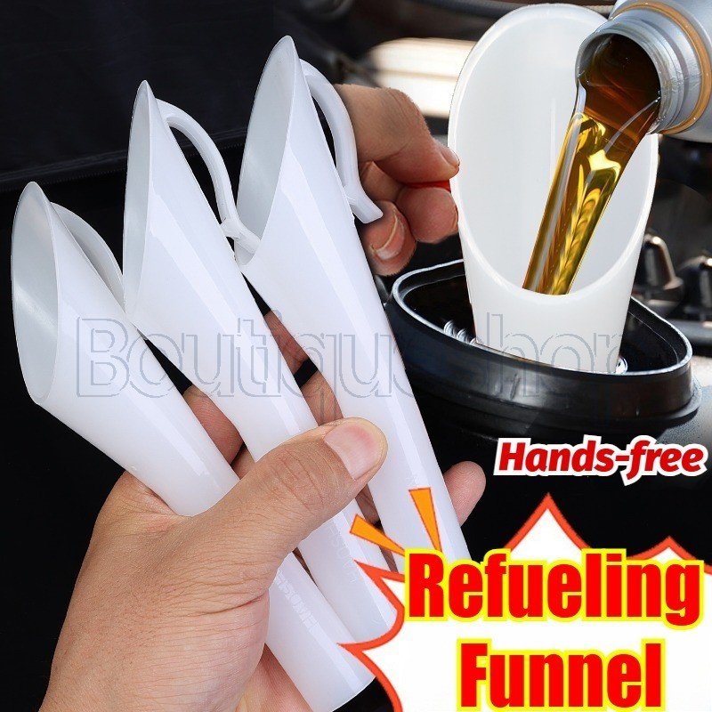 Car Refueling Funnel - Engine Gasoline Oil Filler - Small Long Nozzle ...