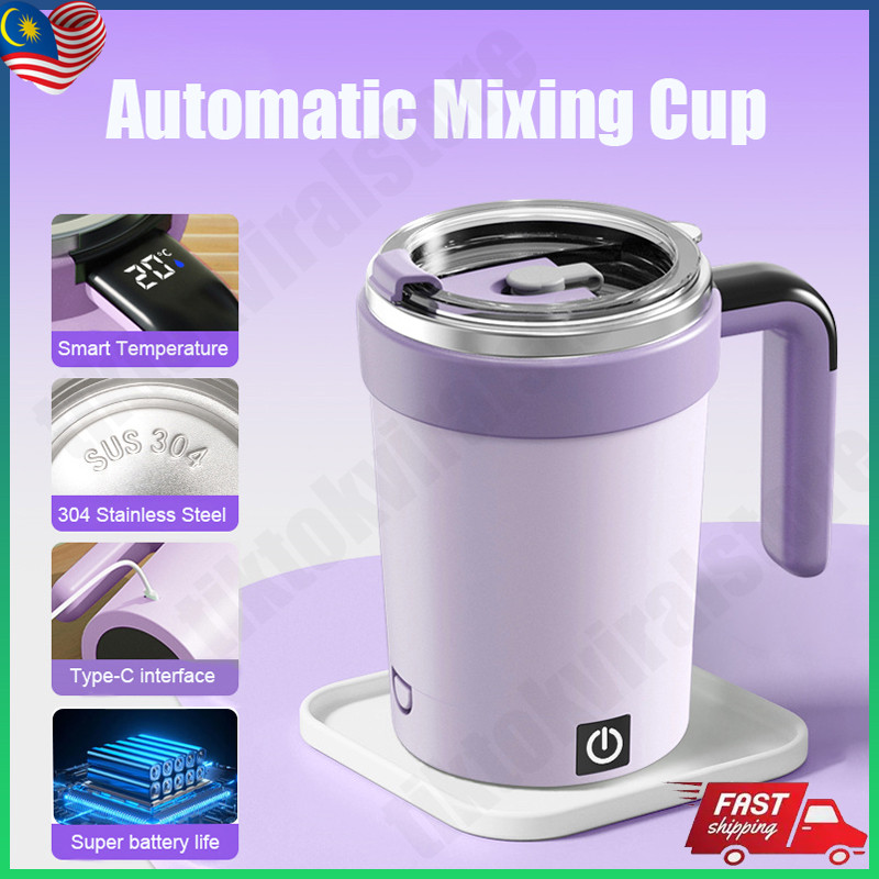 Automatic Stirring Cup Type-c Rechargeable Magnetic Mixer Mini ...