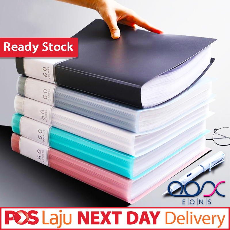 NOTE BINDER 💖 A4 Transparent PP Clear File Storage Folder Organizer ...