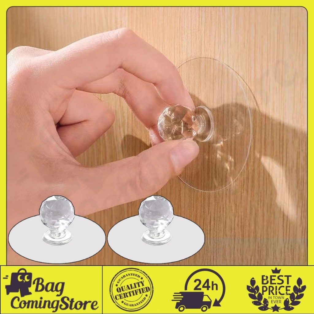 Self-Stick Drawer Knobs Plastic Cabinet Handle Pulls with Adhesive ...