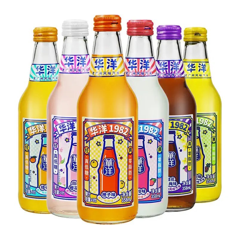 Huayang 1982 Soda Fruity Juice Carbonated Beverage Chinese Beverage Master Kong Beverage Low ...