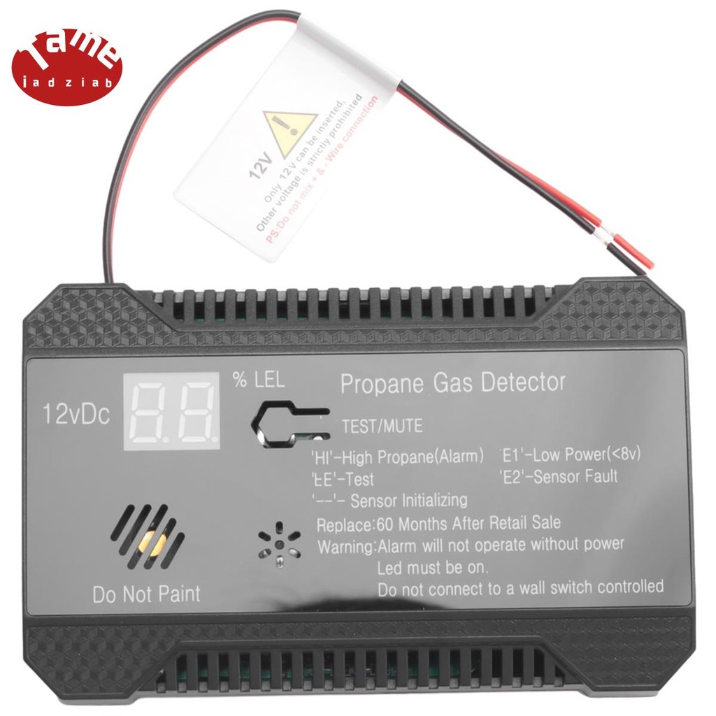 Propane Detector 12V LPG Natural Gas Sensor Leak Alarm 85DB Siren for ...