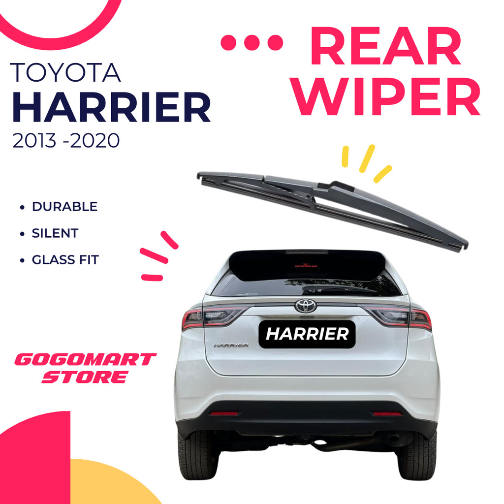 TOYOTA HARRIER 2013-2020 REAR WINDSCREEN WIPER Car Rear Wiper Belakang ...