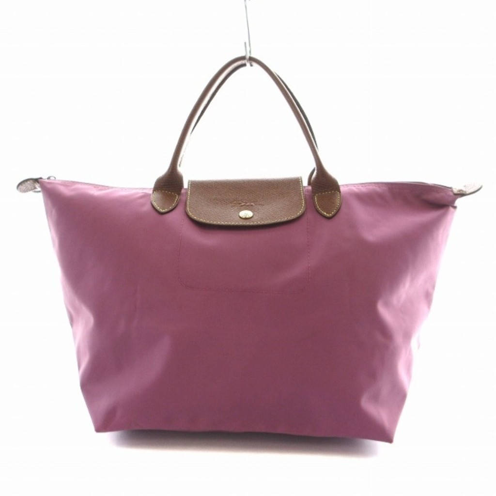 Longchamp Tote Bag Le Pliage Purple Nylon Leather Direct from Japan ...