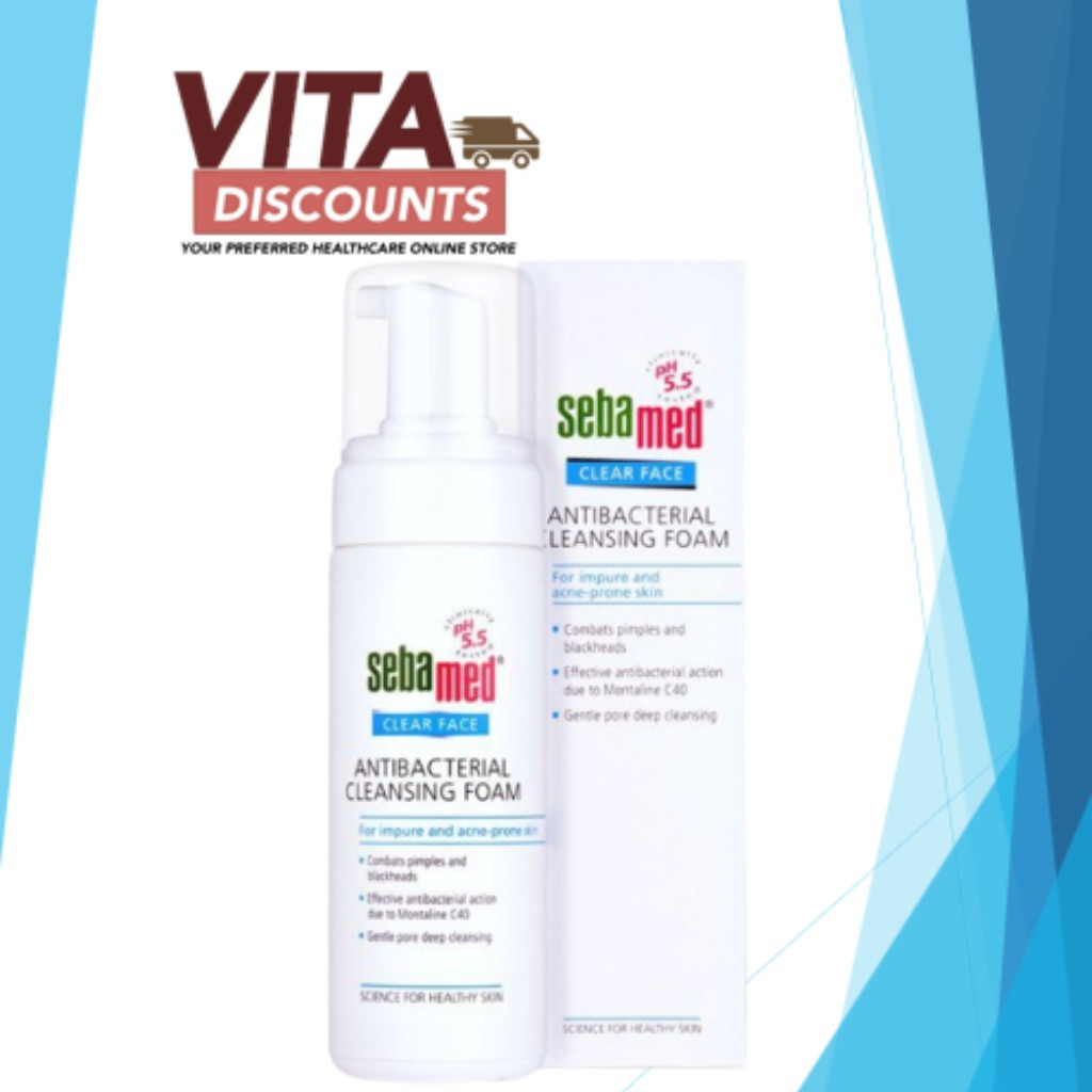 SEBAMED CLEAR FACE ANTIBACTERIAL CLEANSING FOAM 150ML EXP07/2026 ...