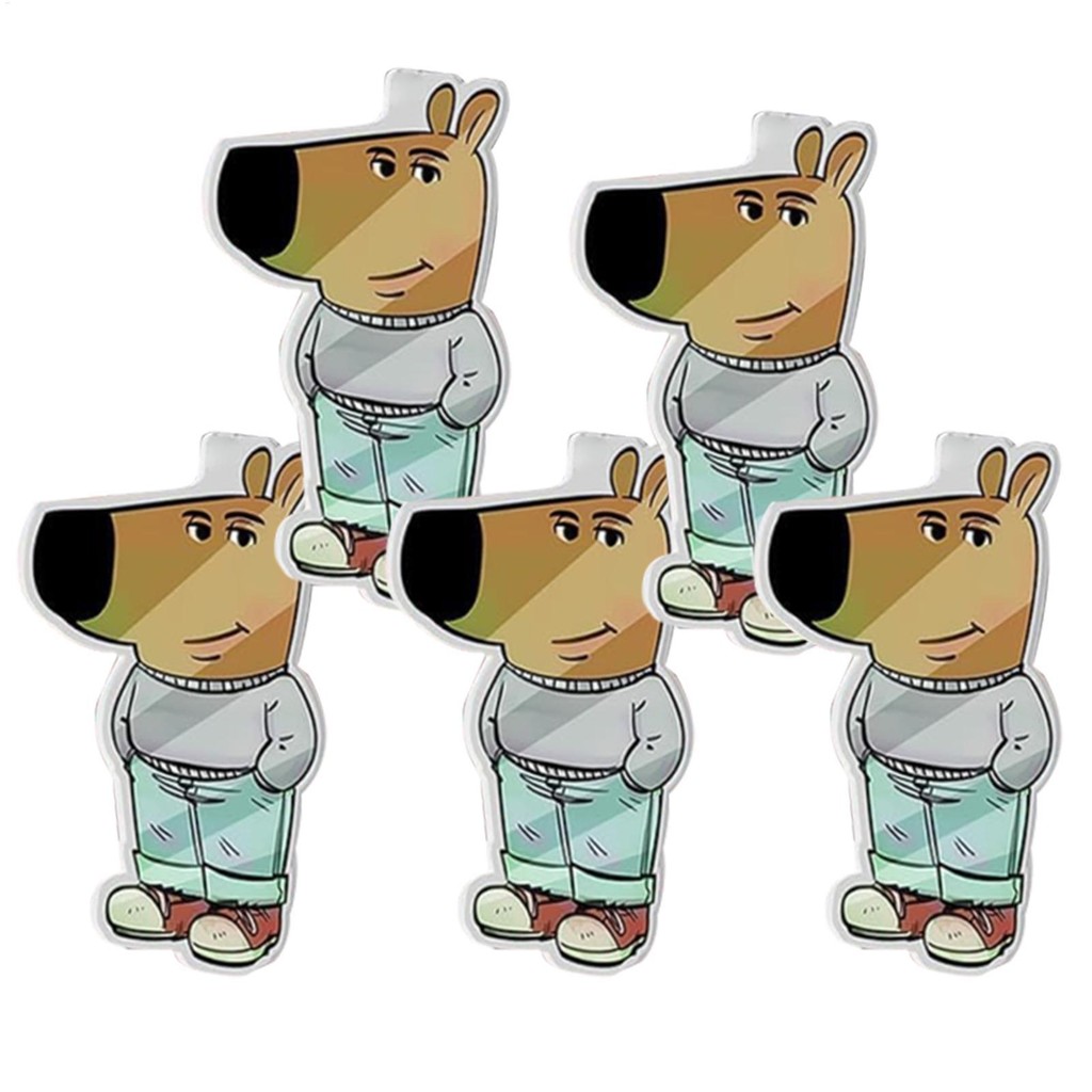 Chill Guy Cute Dog Stickers 5X Fun Sticker Decal Set Journal Stickers ...