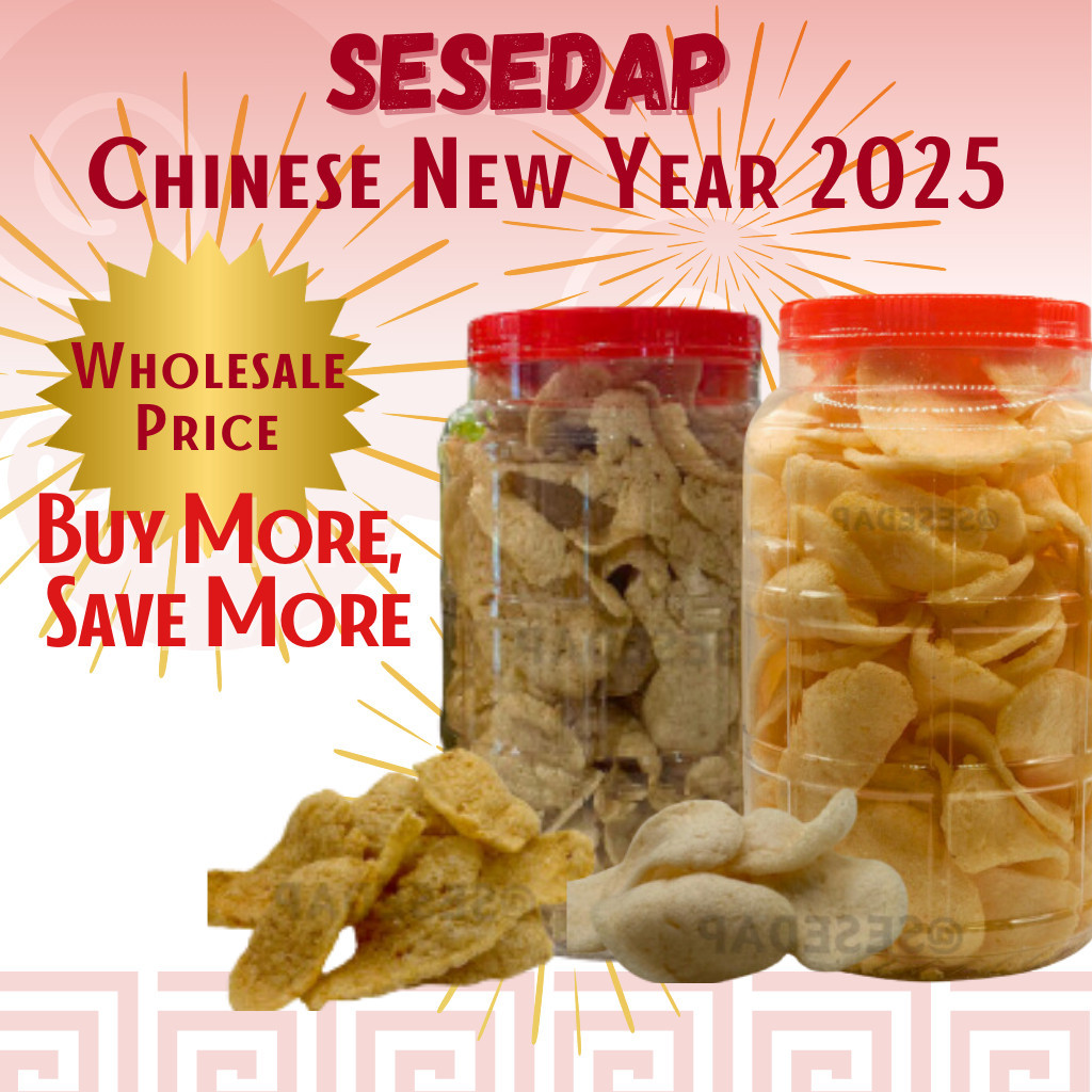 CNY Snack 2025 SESEDAP PRICE !CNY Goodies/ Crispy Prawn Cracker / Fish ...