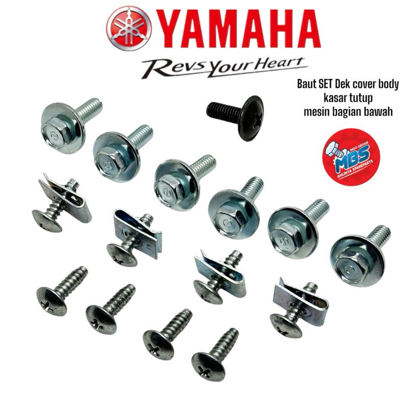 MESIN Bottom DECK SET BOLT BODY COVER ENGINE COVER BOTTOM ROUGH BODY ...