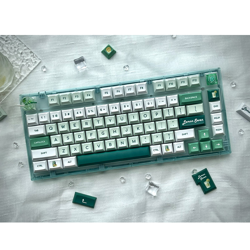Kca Height Lemon Seven-Key Cap PBT Sublimation Mechanical Keyboard ...