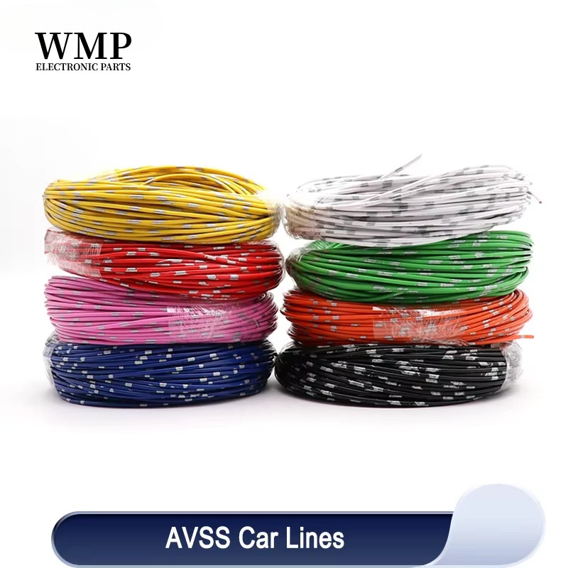 2/1 Meter AVSS PVC Car Wire PVC Insulation Pure Copper Line 18AWG 16AWG Speaker Audio Cable DIY ...