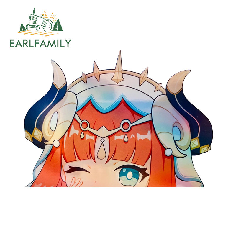 EARLFAMILY 13cm x 9.4cm Nilou Peeker Car Sticker Beautiful Windows ...