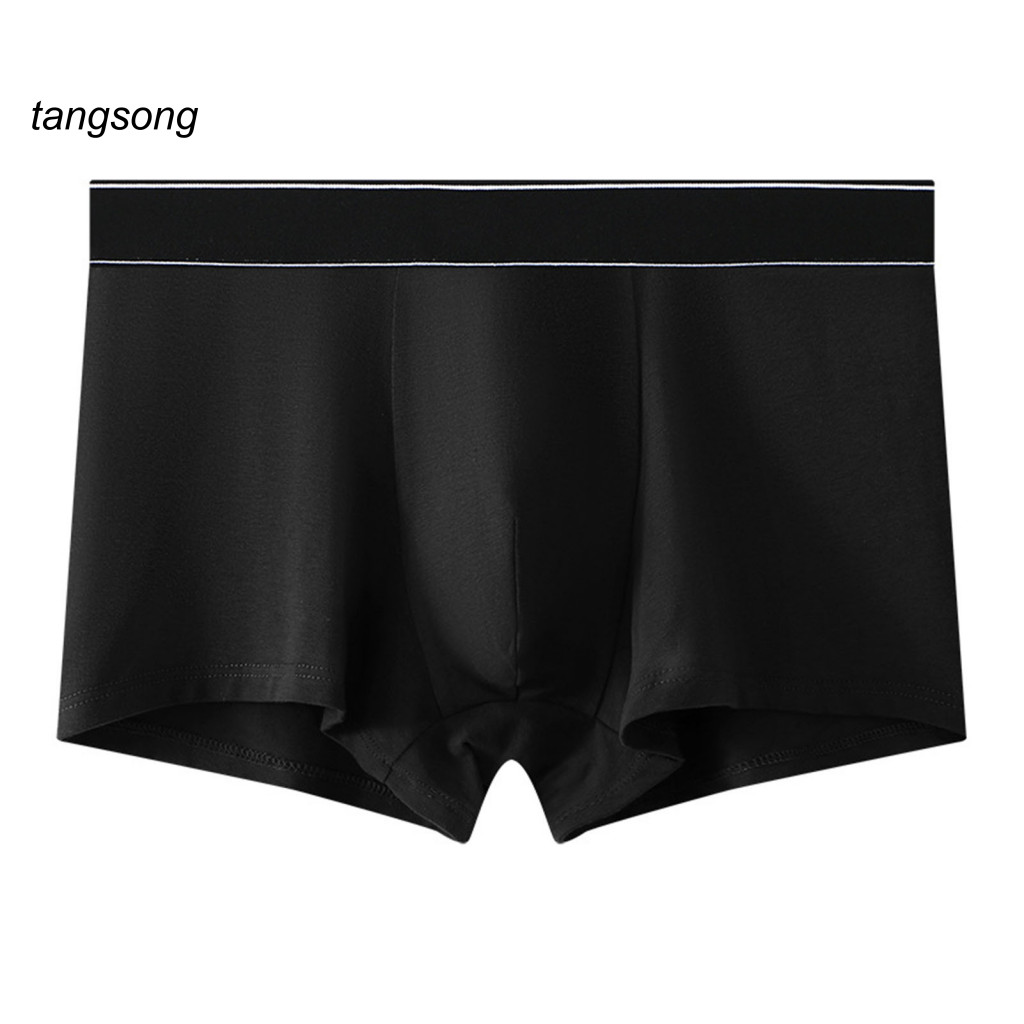 Tang_ Basic Design Underwear Elastic Waistband Boxer Shorts Men's ...