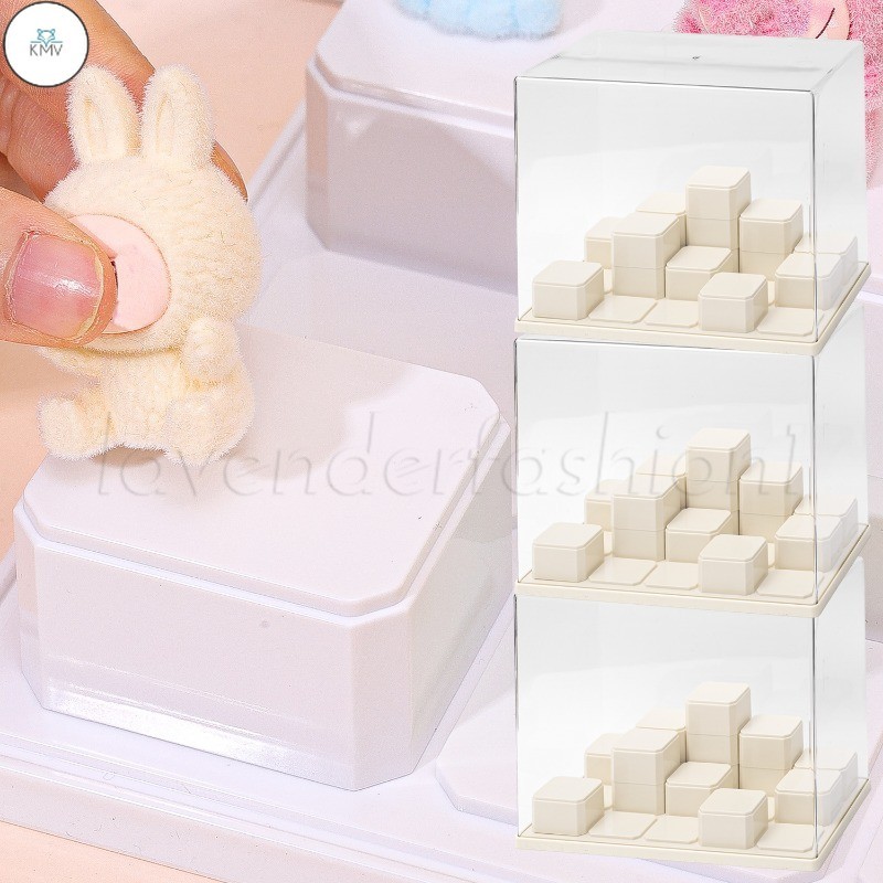 Kmv Diy Modular Dolls Display Box Mini Cartoon Dolls Organizer