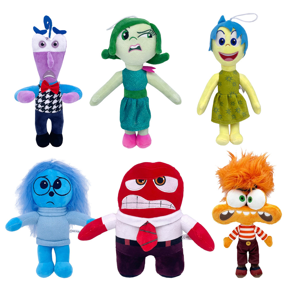 Inside Out 2 Plush Dolls Inside Out Plush Toy Cute Cartoon Plushie Doll ...