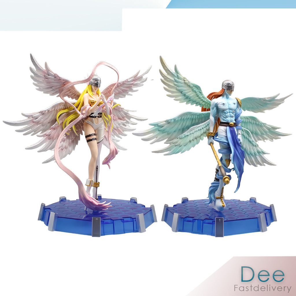 Angewomon Angemon Digimon Moon Temple Light 28cm Action Figure | Shopee ...