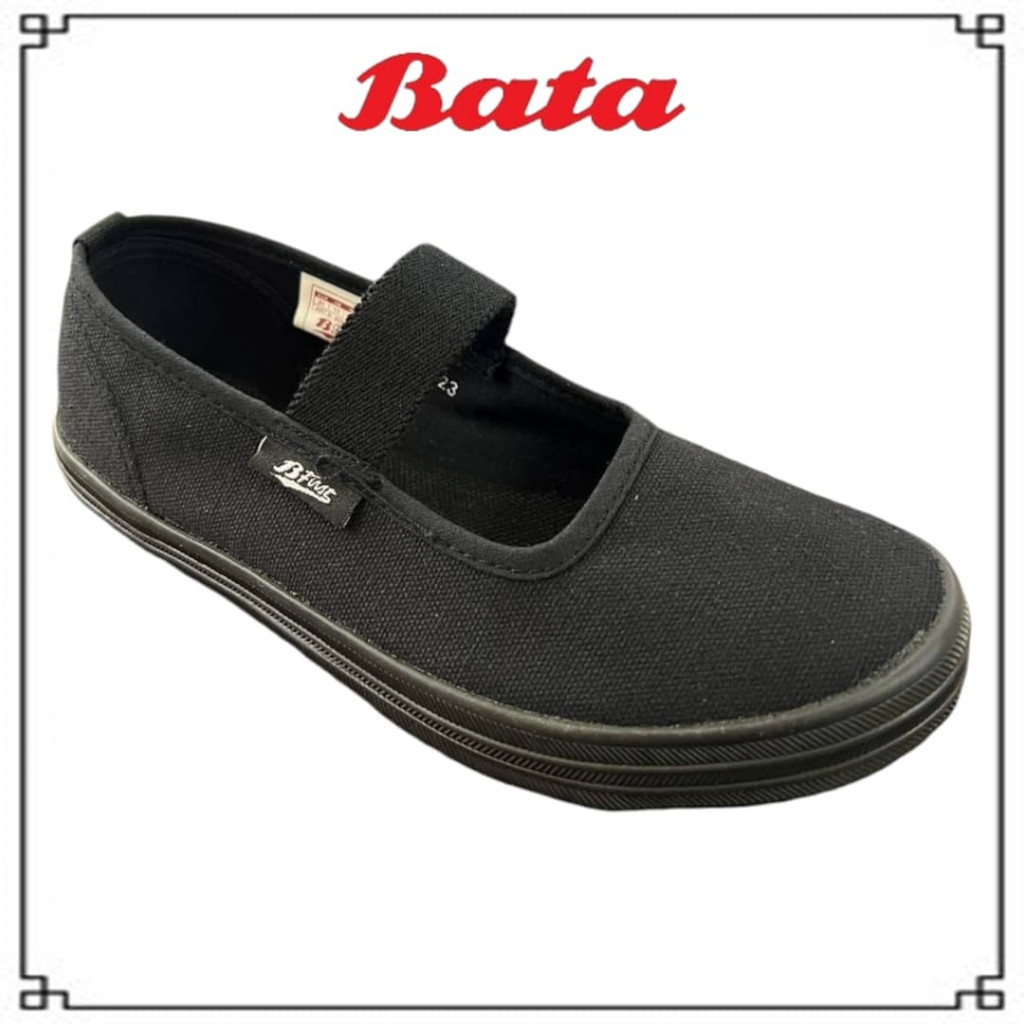 BATA B-FIRST Black Lady School Shoes SLIP ON- 489-6128 | Kasut Sekolah ...