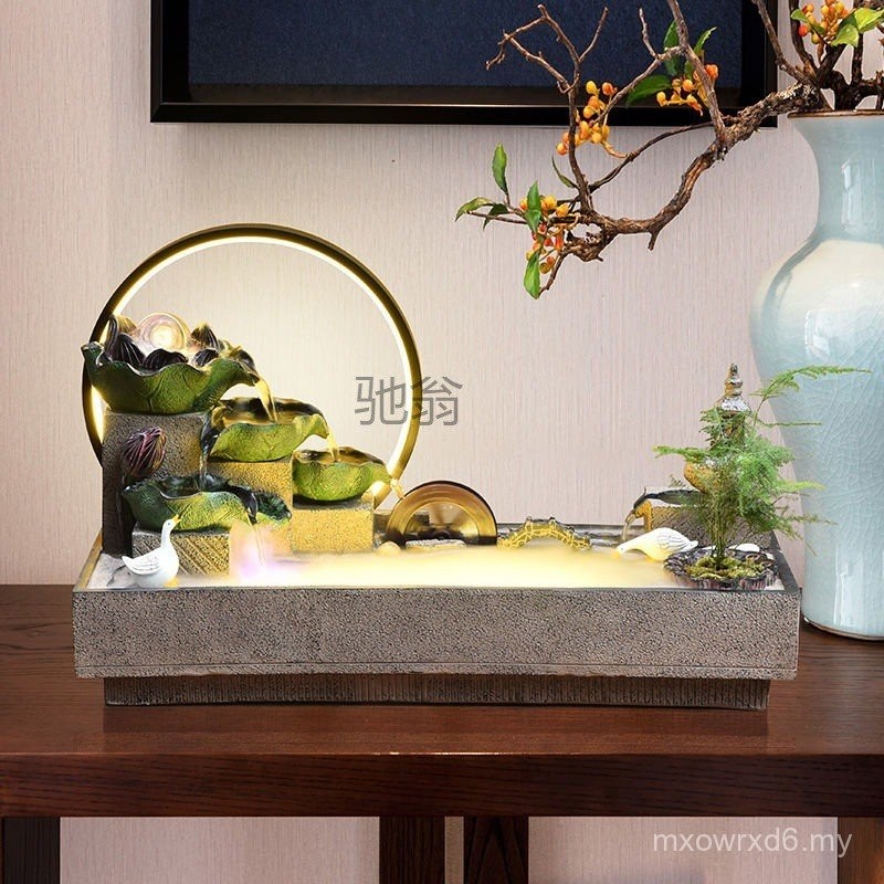 Hp daun teratai gaya Cina alat letak barang air beredar air pancut ...