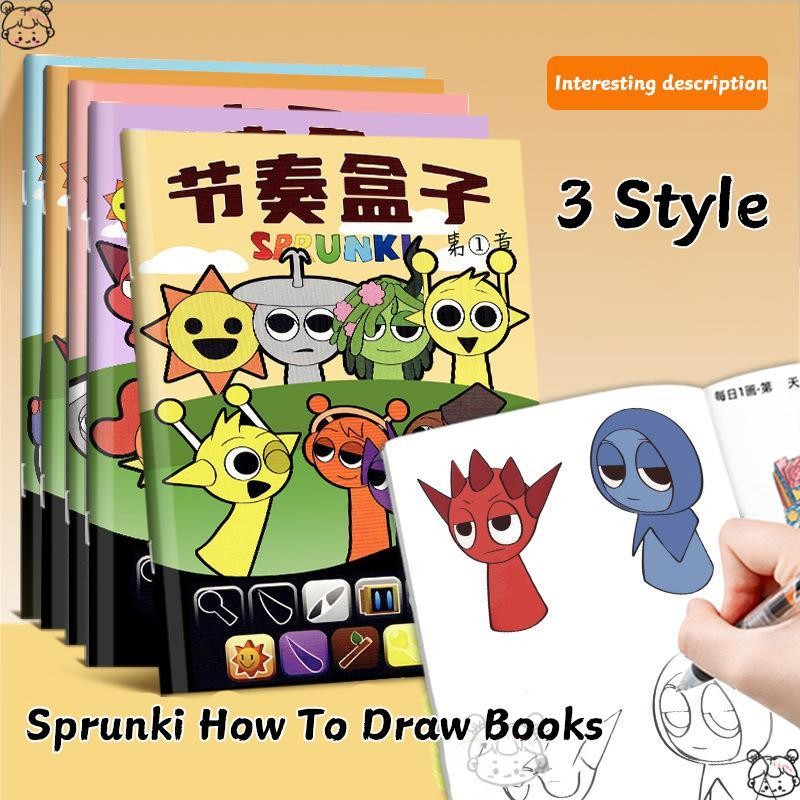 Sprunki How To Draw Books For Kids 6-8 Cartoon Kids Drawing Book Kids ...