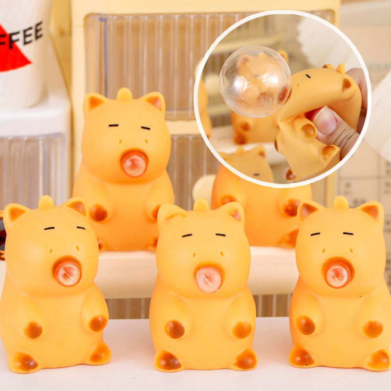 Creative Kapibara Spit Bubble Pinch Music Decompression Handy Tool ...
