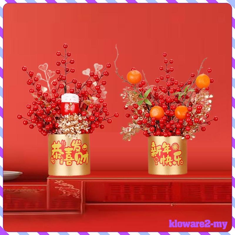 [KlowareafMY] New Year Blessing Bucket Chinese Plant Pot for Living ...