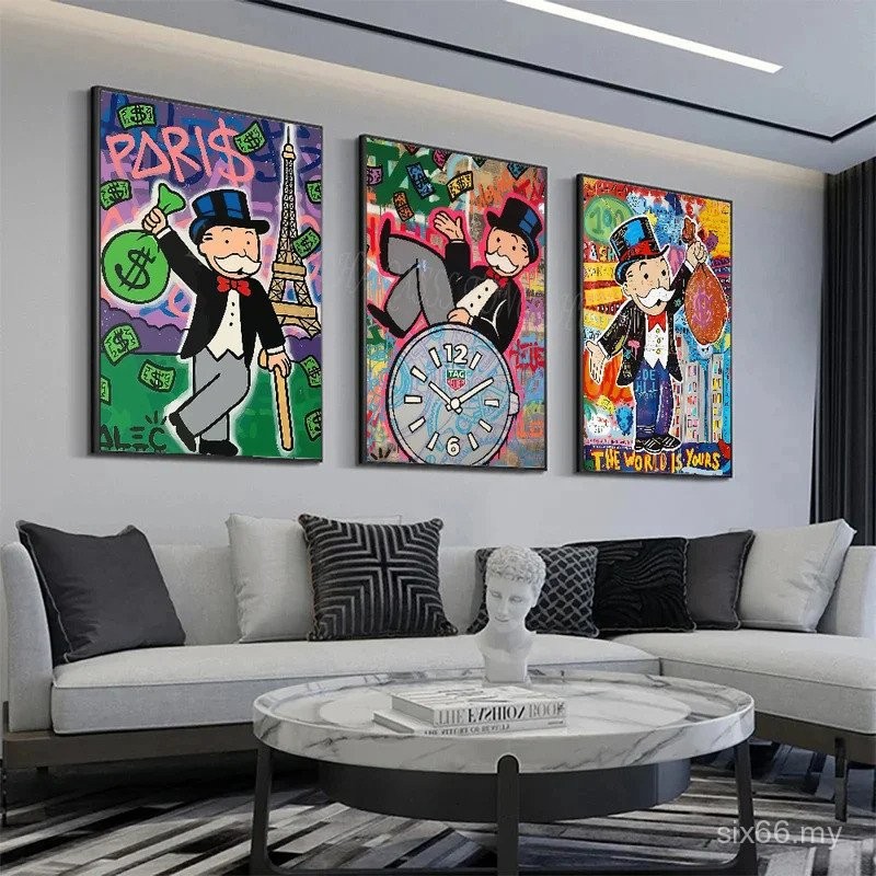 1pc Alec Monopoly And Inspiring Money Poster HD Posters Home Room Bar ...