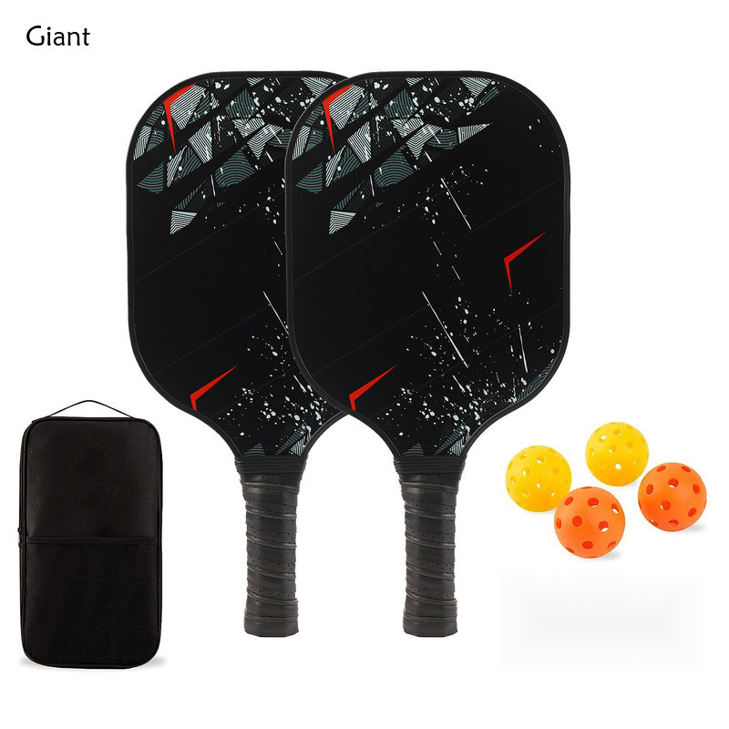 Glassfiber Pickleball Paddle Set 2 Racquets 4 Balls 1 Pack Outdoor ...