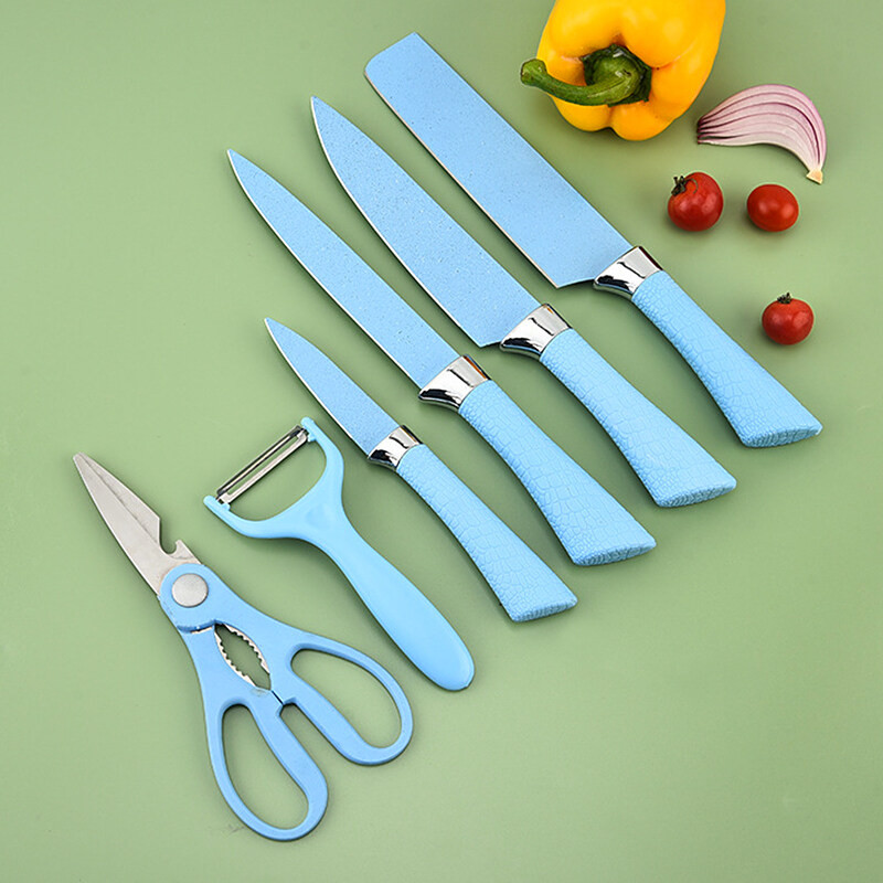 Stainless steel six-piece knives household kitchen meat cleaver Nordic ...