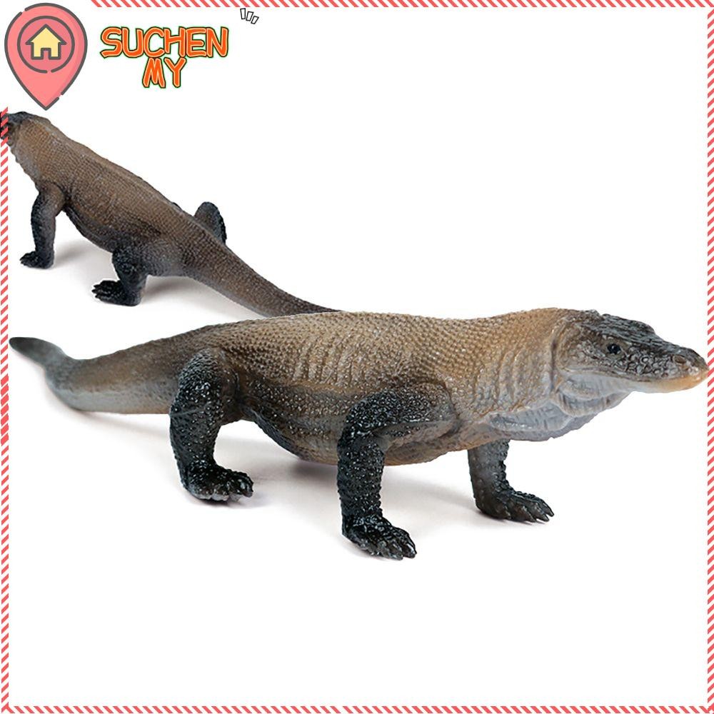SUCHENMY Komodo Dragons Models Educational Toy Realistic Zoo Scene ...