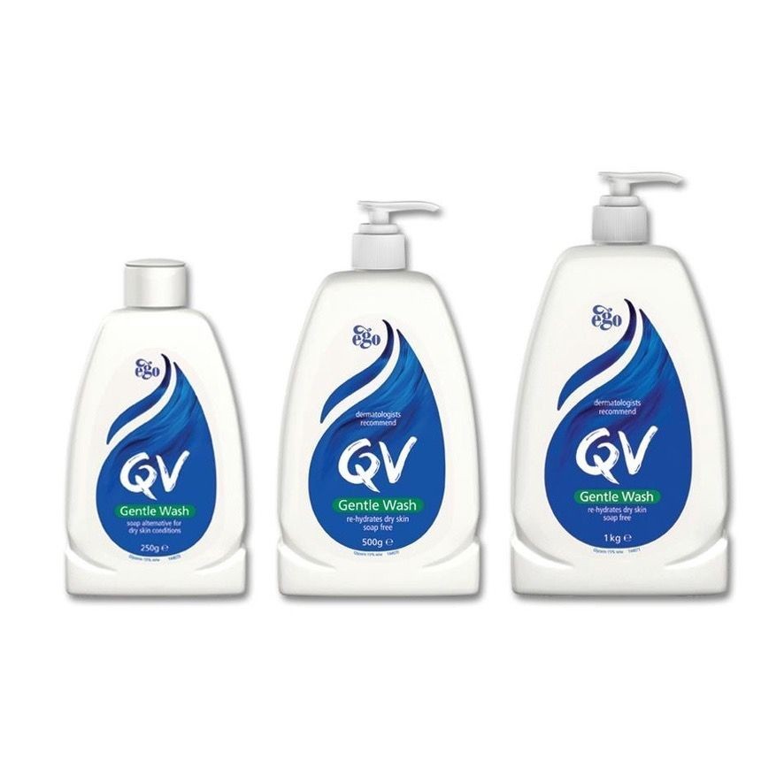 QV GENTLE WASH (RE-HYDRATES DRY SKIN SOAP FREE) 250G (EXP: 04/2026 ...