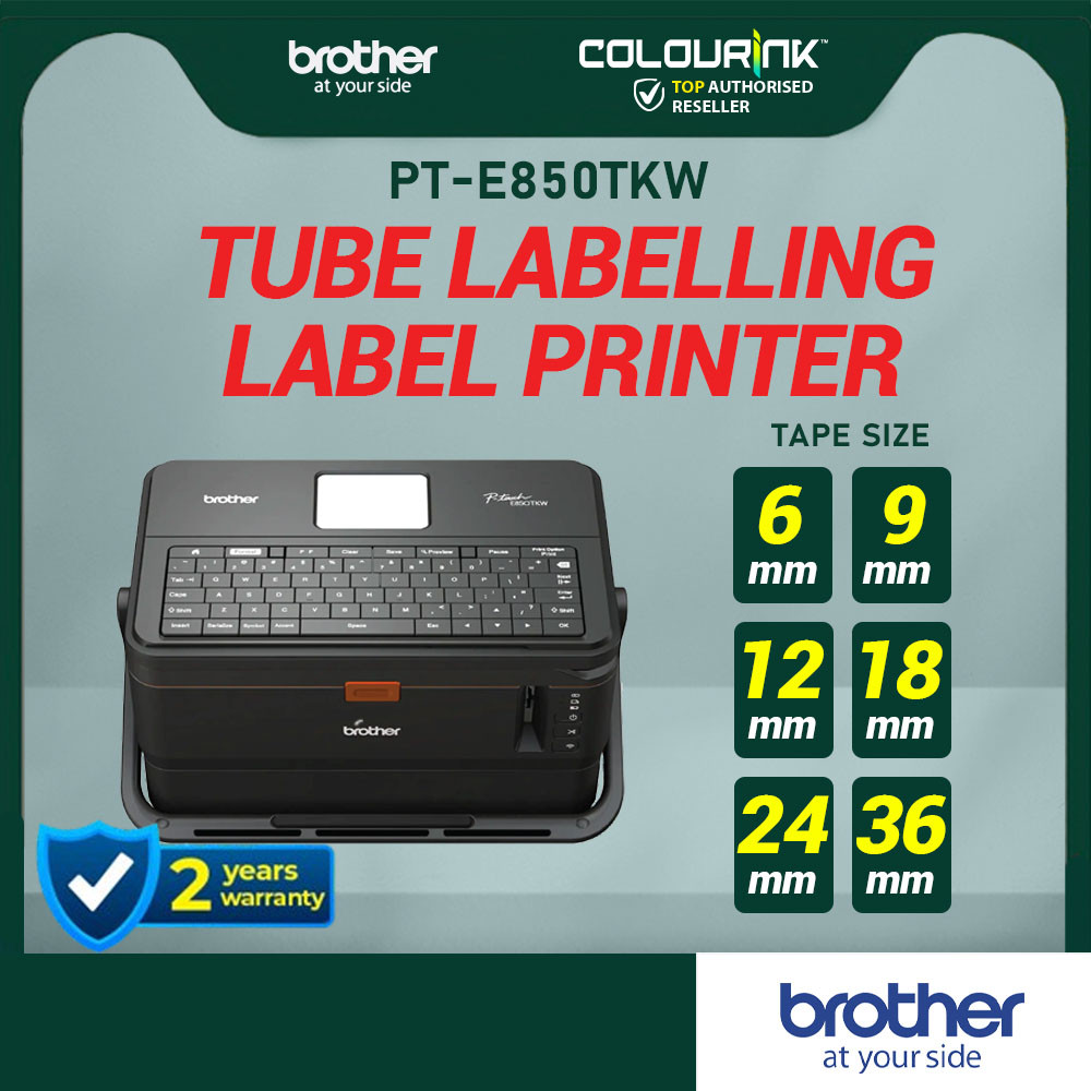 Brother P-Touch PT-E850TKW Industrial Portable Battery Handheld Label ...