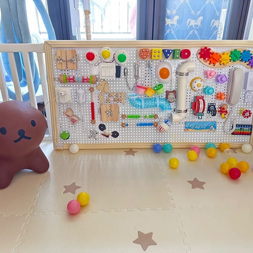 Busy Board Perforated Board Rack Punch Free Wall Study Table Magnetic ...