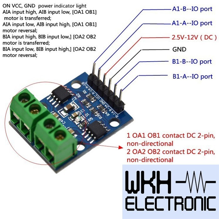 (READ DESCRIPTION!!) L9110S Hbridge Stepper motor Dual DC motor Driver ...