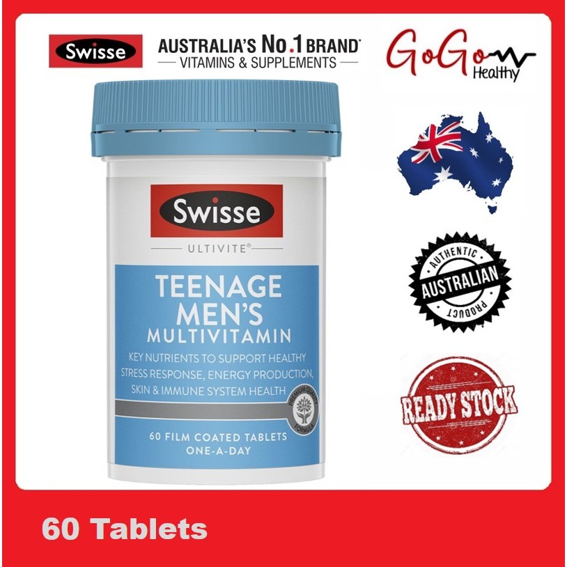 Swisse Ultivite Teenage Men’s Multivitamin 60 Tablets (Expiry SEP 2027) | Shopee Malaysia