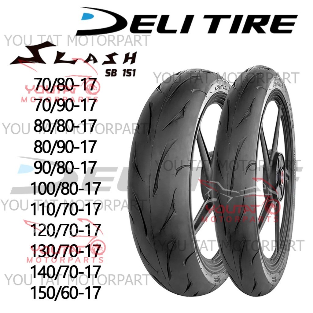 SWALLOW DELI TIRE SLASH SB151 BUNGA BATTLAX TUBELESS TYRE HIGH GRIP ...