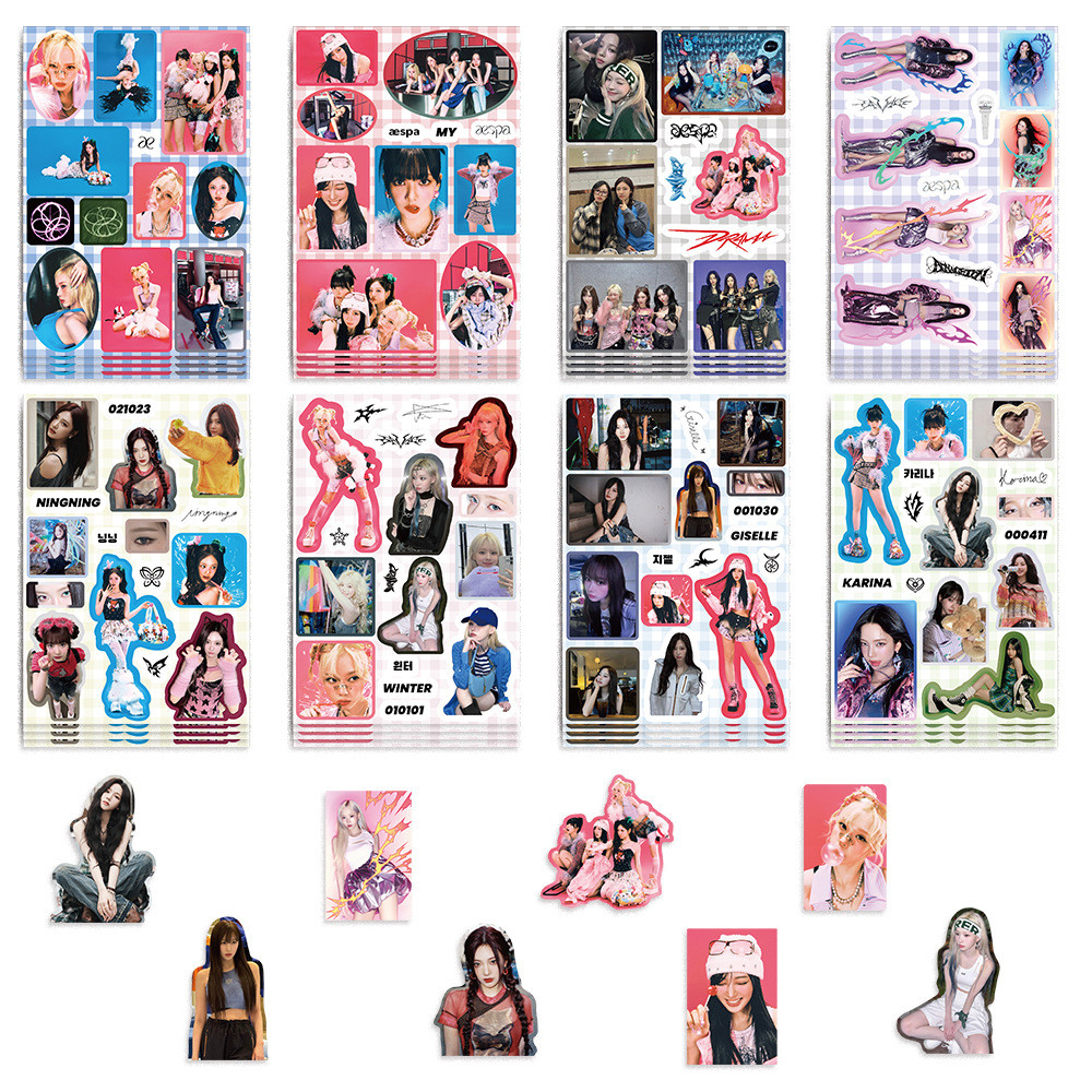 8Sheets KOPO Gilrs Group Idol Stickers - Eco-Friendly Vinyl for Pop ...