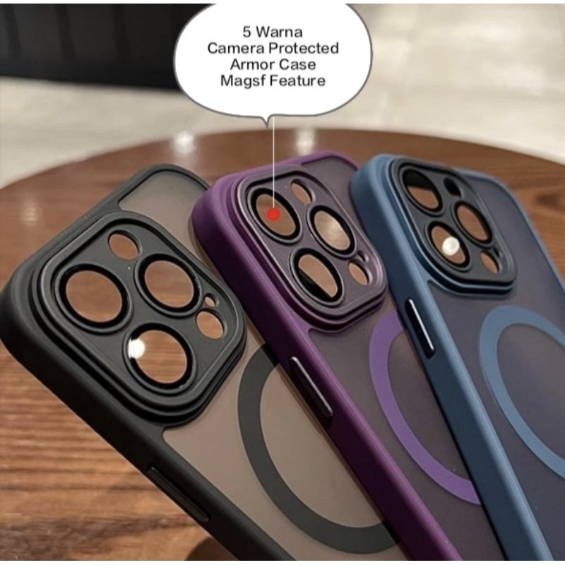 Armor Casing Magnetic Safety Case For iPhone 16 15 14 13 12 11 Pro Max ...