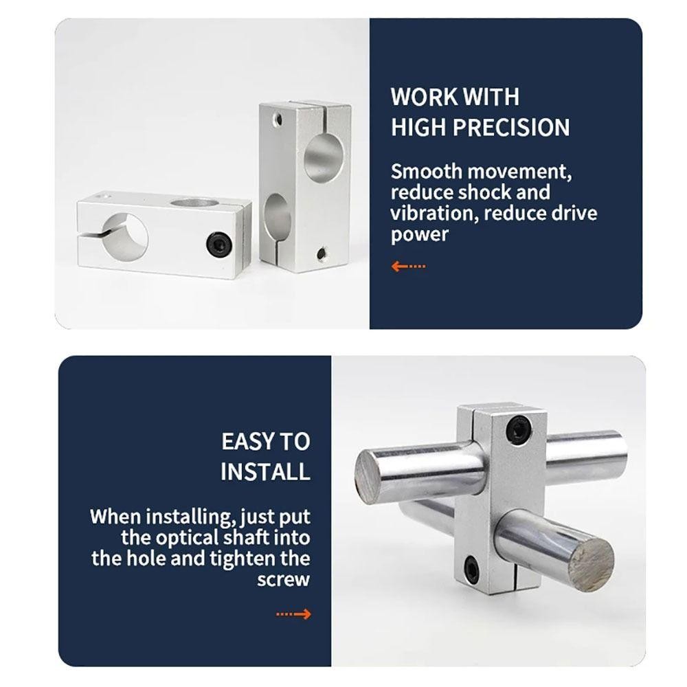 LIMERENCIA 1Pcs Pillar Fixing Clamp, Axis Vertical Fixed Diameter Steel ...