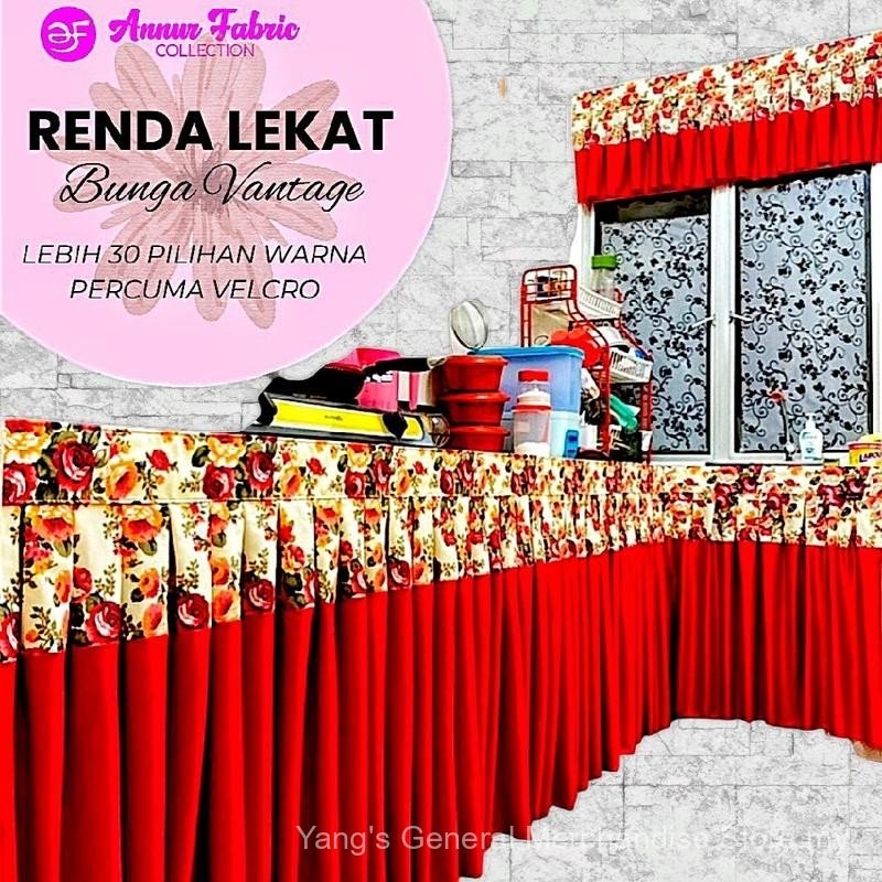 Langsir Kabinet, viral, Skirting Table Top, Meja Guru, Pejabat ( ready ...