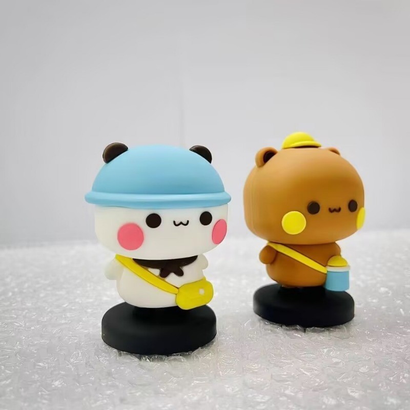 Bubu Dudu Figure Model Art Bear Toy Bubu Dudu Panda Bear Figure Toys Cute Action Kawaii Bear ...
