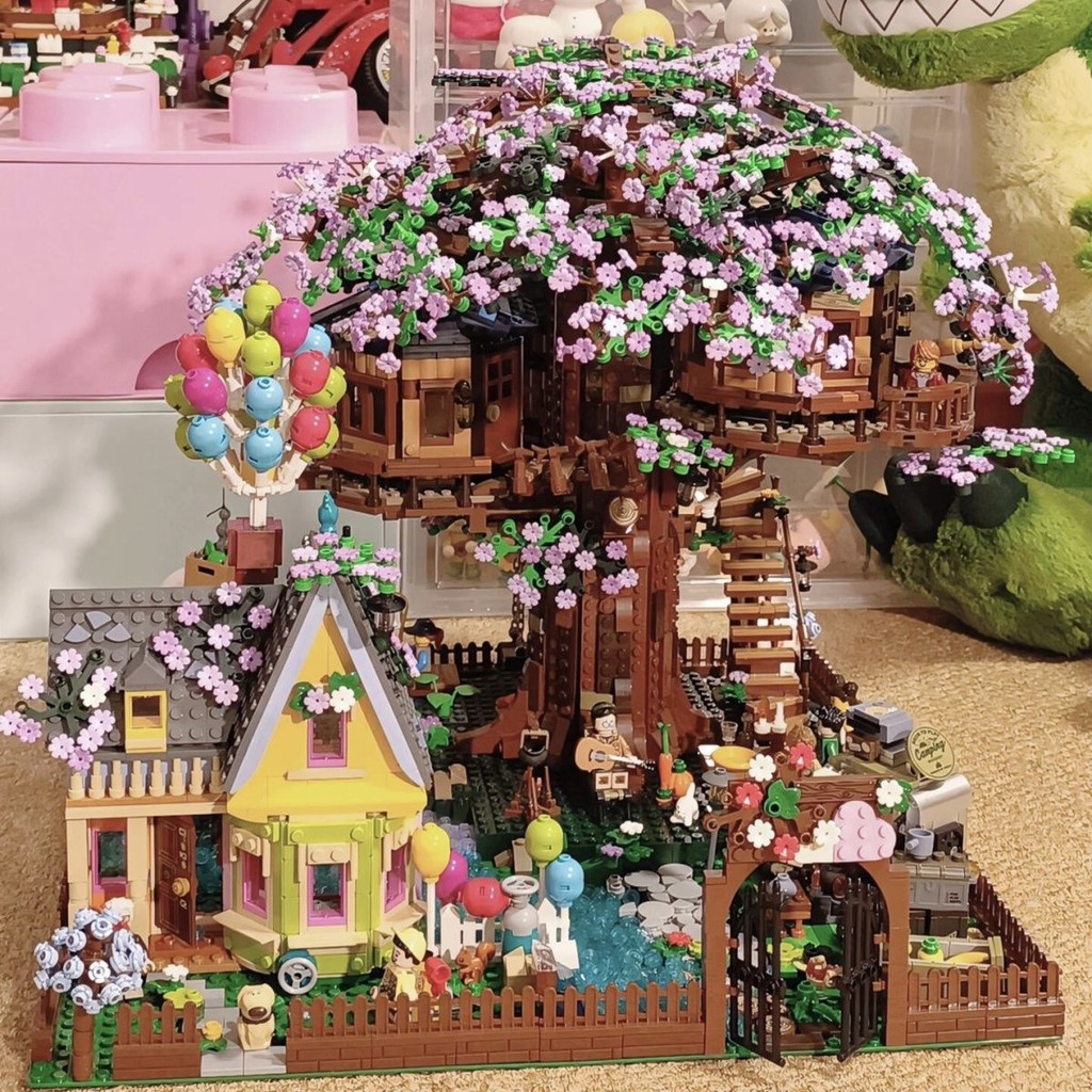 Compatible with LEGO Sakura Tree House Building Blocks Adult Version ...