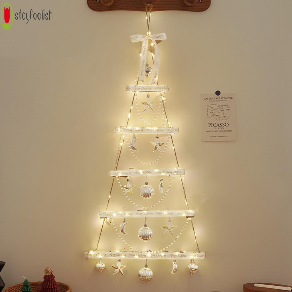 LED Lighted Wall Christmas Tree Plug in Lighted Wall Christmas ...