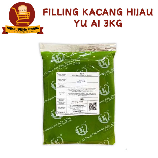 HIJAU Filling YU AI Green Bean Flavor 3KG Packaging | Shopee Malaysia