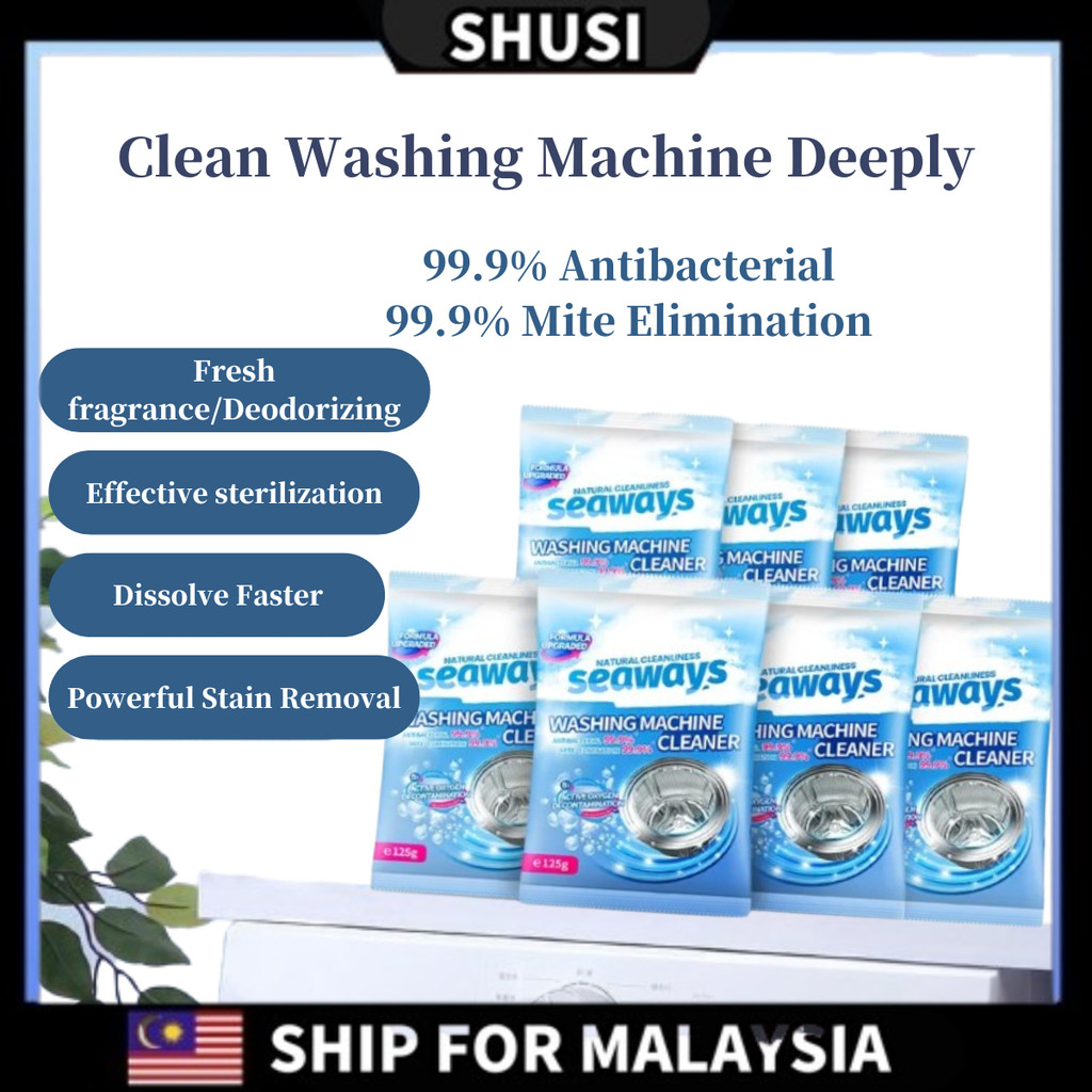 [125g] Seaways Washing Machine Cleaner Antibacterial Washing Machine ...