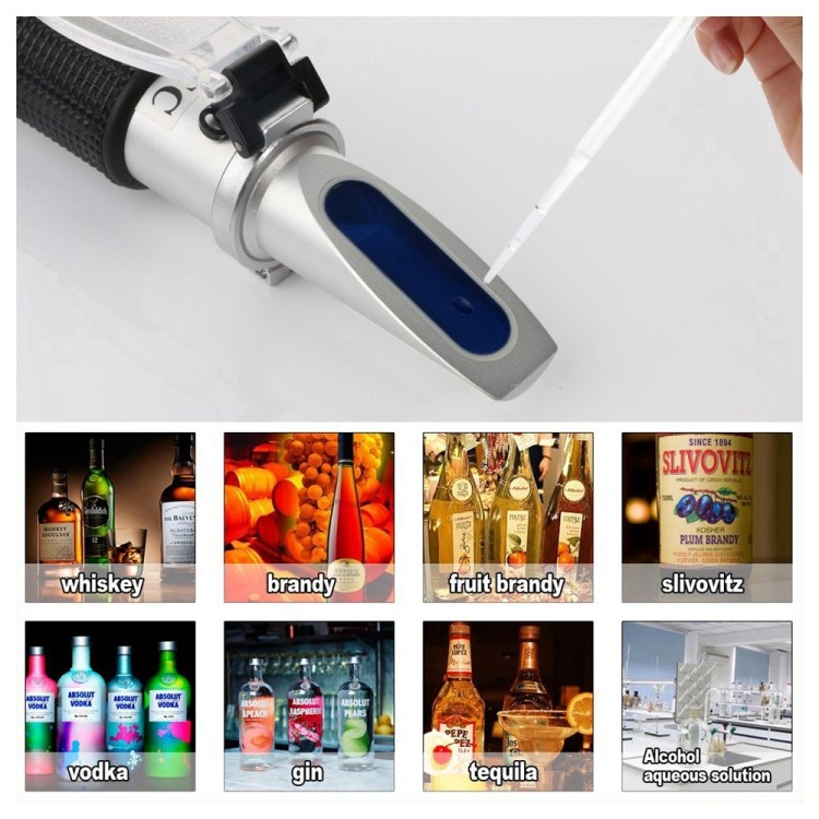 Dropshiping RZ116 Refractometer Alcohol Portable Automatic Digital ...