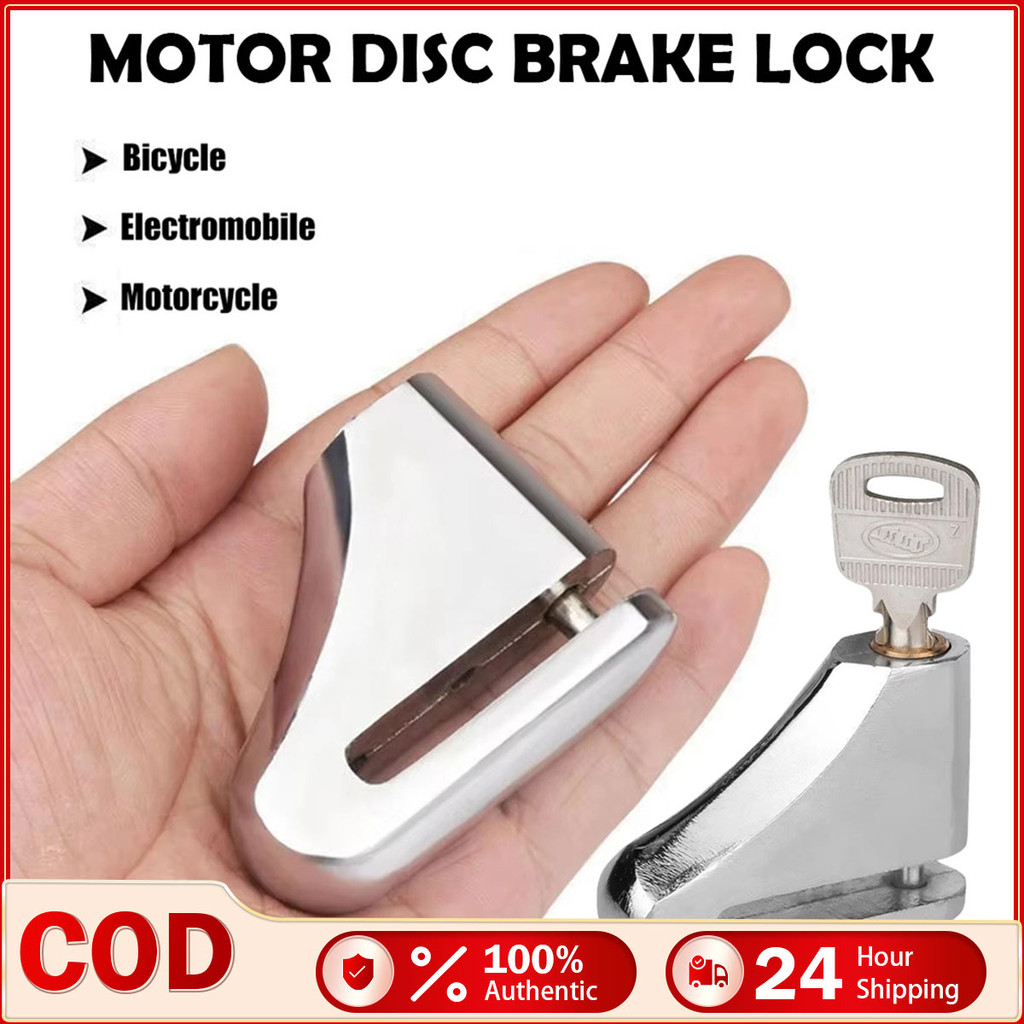 Small Disc Brake Lock Waterproof Motorcycle Lock Security With Keys ...