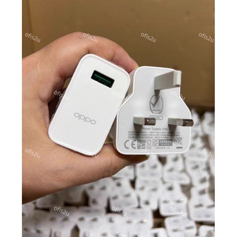 Original OPPO 30W VOOC Flash Fast Charge Charger + FREE Oppo USB type C ...