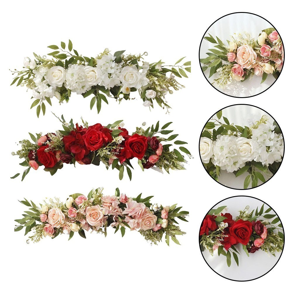 [Super] Wedding Arch Flowers Artificial Rose Flower Swag For Decoration ...