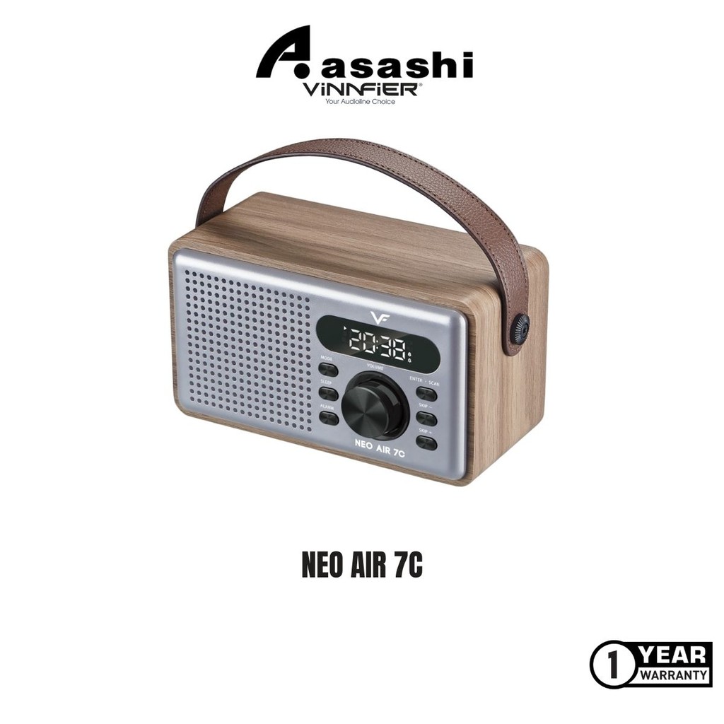 Vinnfier VF Neo Air 7C Digital Alarm Clock Portable Bluetooth Speaker ...