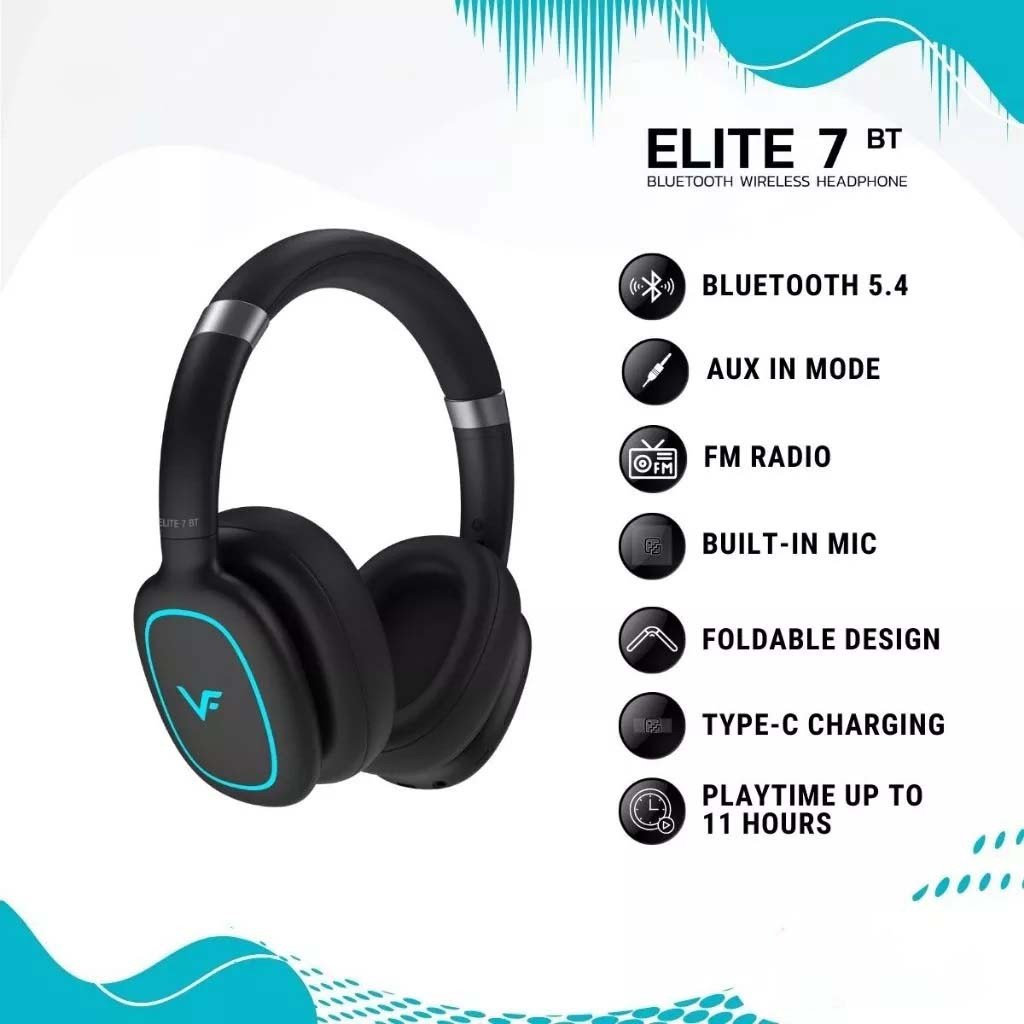 Vinnfier Elite 7BT / Elite 7 BT Foldable Bluetooth Headset Wireless ...